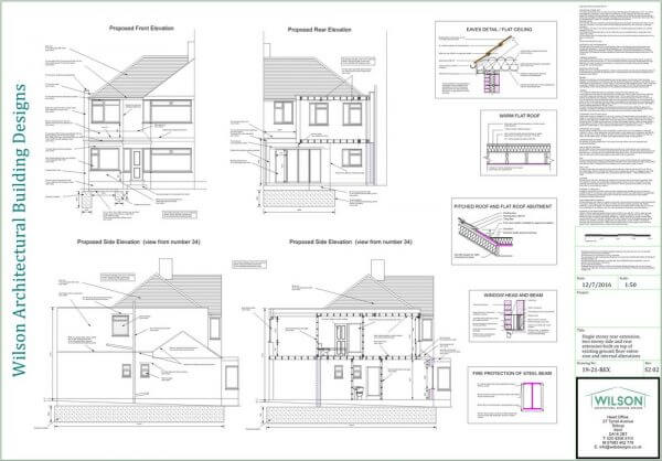 Building Regulation Drawings - Wilson Architectural Engineering